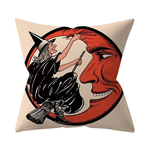 IAMAGOODLADY Halloween Decorations,Halloween Throw Cover Cases Decorative Sofa Cushion Cover,Spooky Party Carnival Supplies,Scary Ghost Creepy Decor Halloween Ornament