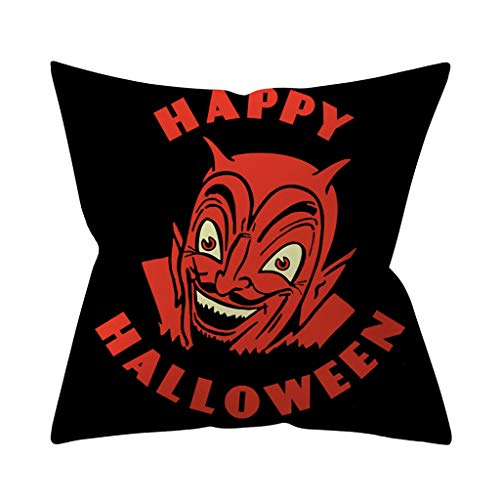 IAMAGOODLADY Halloween Decorations,Halloween Throw Cover Cases Decorative Sofa Cushion Cover,Spooky Party Carnival Supplies,Scary Ghost Creepy Decor Halloween Ornament