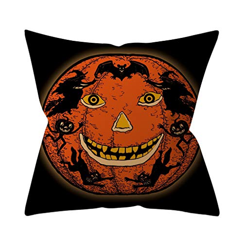 IAMAGOODLADY Halloween Decorations,Halloween Throw Cover Cases Decorative Sofa Cushion Cover,Spooky Party Carnival Supplies,Scary Ghost Creepy Decor Halloween Ornament