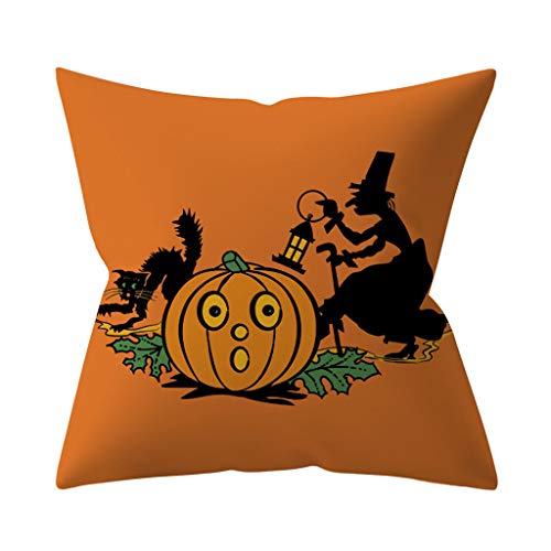 IAMAGOODLADY Halloween Decorations,Halloween Throw Cover Cases Decorative Sofa Cushion Cover,Spooky Party Carnival Supplies,Scary Ghost Creepy Decor Halloween Ornament