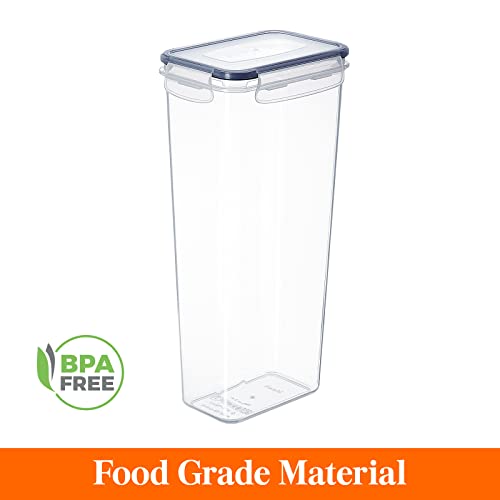 Lifewit 24pcs Airtight Food Storage Containers with Universal Lids, Plastic Cereal Containers Storage Set with Labels Marker in Kitchen Pantry, Sugar Flour Dry Food, BPA Free