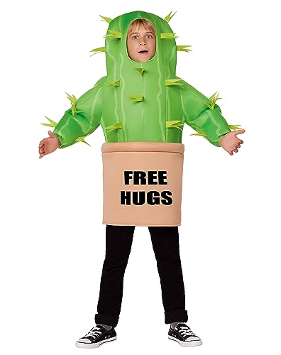 Spirit Halloween Kids Free Hugs Cactus Costume - One Size Fits Most | Funny Halloween Costumes | Funny Kids Cactus Outfit