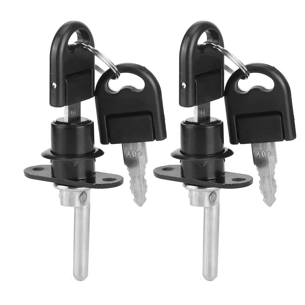 Cabinet Locks Filing Cabinet Locks 2 Piece Furniture Drawer Wardrobe Filing Cabinet Locks with Key Furniture Locks Key Locks Office Security Drawer Locks(16mm Black)