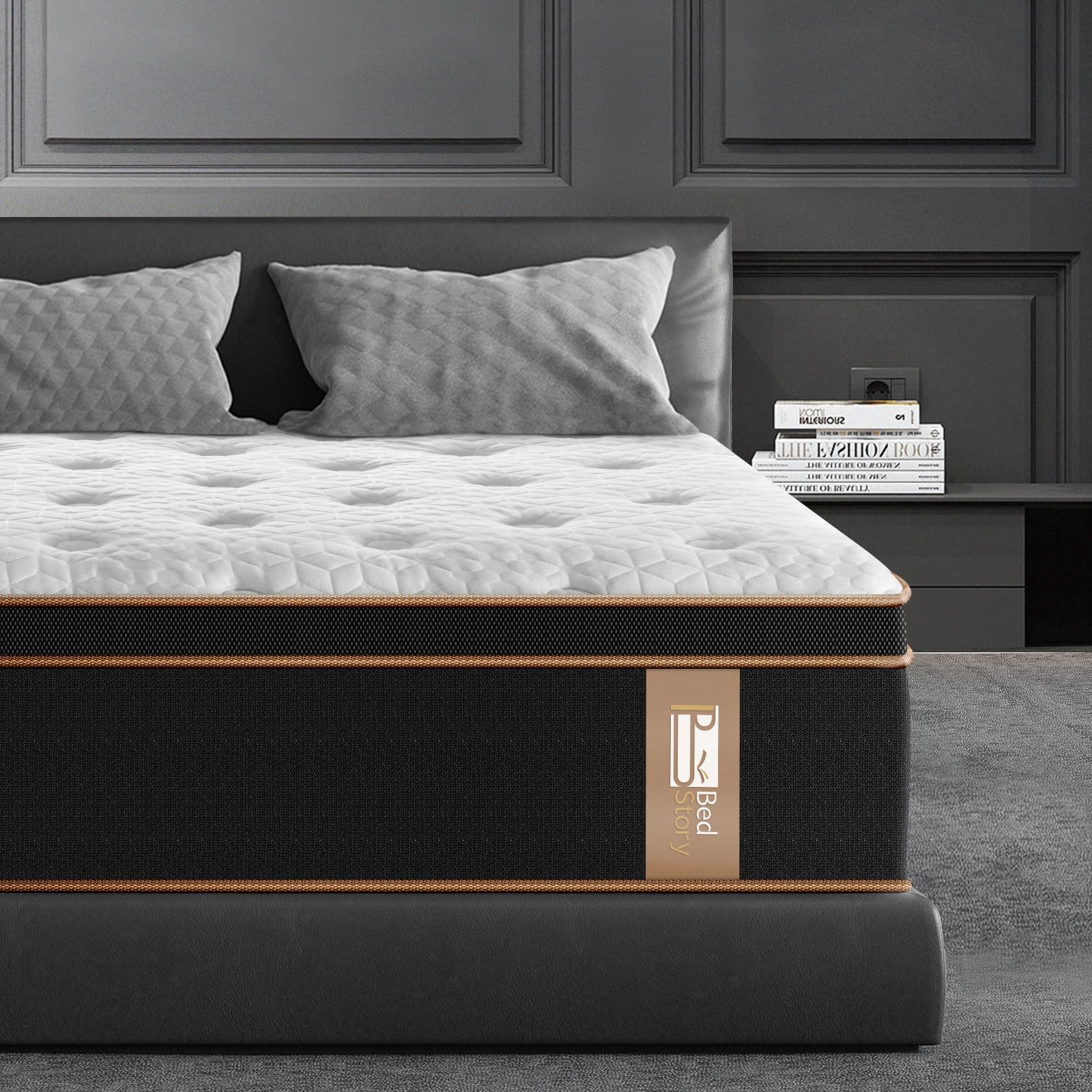 BedStory Queen Mattress, 12 Inch Hybrid Mattress with Foam & Individually Wrapped Pocket Coils Luxury Spring Mattress Motion-Isolation CertiPUR-US Certified 60 x 80 Inch
