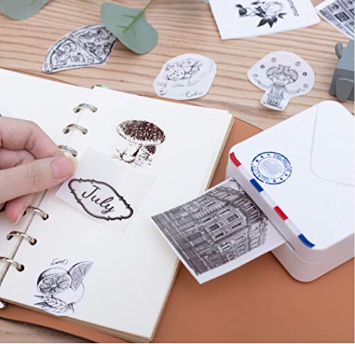 Phomemo Adhesive Thermal Sticker Paper,White/Transparent/Semi-Transparent Thermal Printer,for Phomemo M02/M02 Pro/M02S/M03/M03AS/M04S Bluetooth Thermal Pocket Printer, 50mm-53mm Width,2.5m-3.5m Length