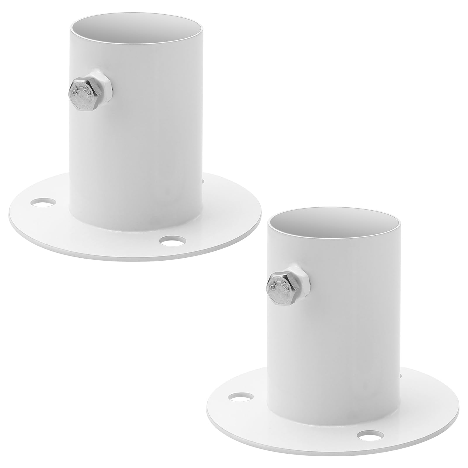 Pool ladder brackets Stainless Steel Deck Flanges, for above Ground Pool Ladder 1.5" also for Handrails Closet Rod Flange (2 pcs)