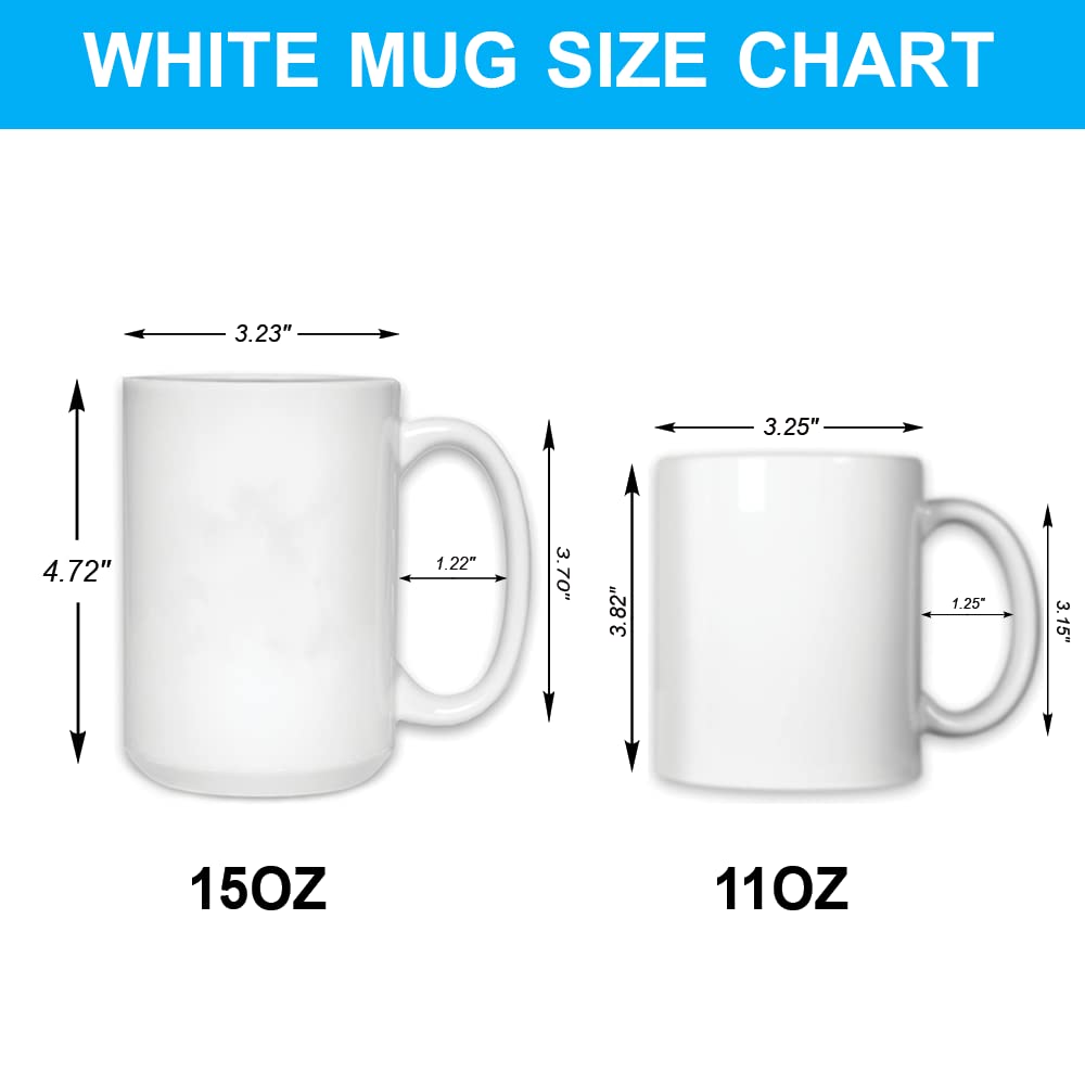 Hyturtle Personalized Initial Coffee Mug With Name - Monogram Birthday Christmas Gifts For Girls Women - Floral Letter A Alphabet 11oz White Ceramic Coffee Tea Mug -Custom Name & Initial A-Z Tea Cup