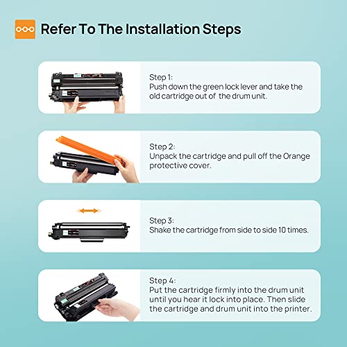 TN227 TN-227BK/C/M/Y High Yield Compatible Toner Cartridge Replacement for Brother TN227 TN 227 TN223 Compatible with MFC-L3770CDW MFC-L3750CDW MFC-L3710CDW HL-L3270CDW HL-L3210CW Printer, 5 Pack