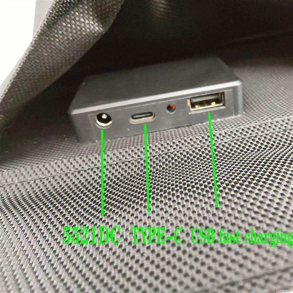 150W Foldable Monocrystalline Solar Panel Outdoor Power Generation Board Solar Suitcase for Battery Charging Cars