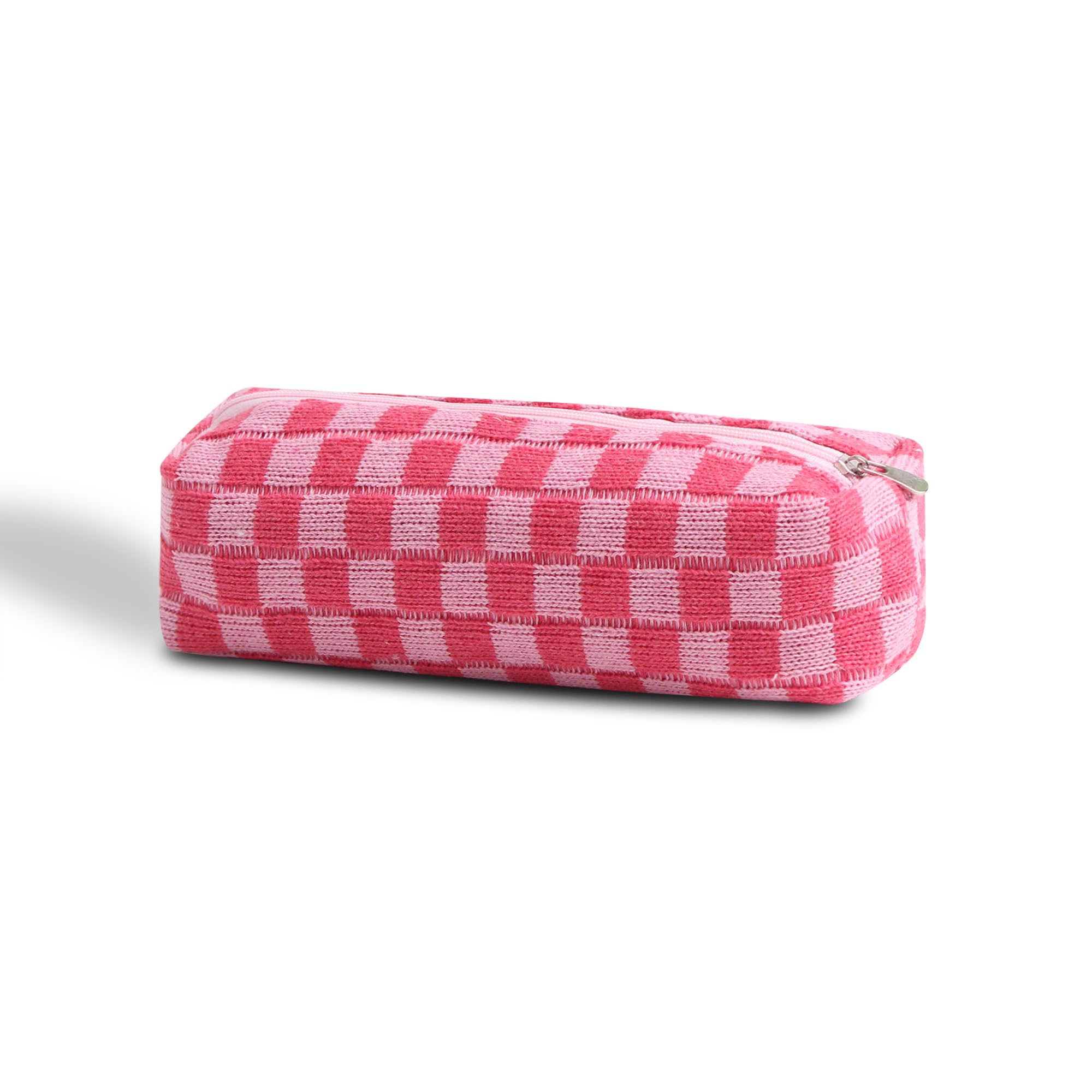 SURBEAV Pencil Case Pen Case Office College School Storage Bag Pouch Holder Box Organizer Makeup Pouch Cosmetic Bag Aesthetic Cute Pencil Case for Girls Boys Kids (Pink)