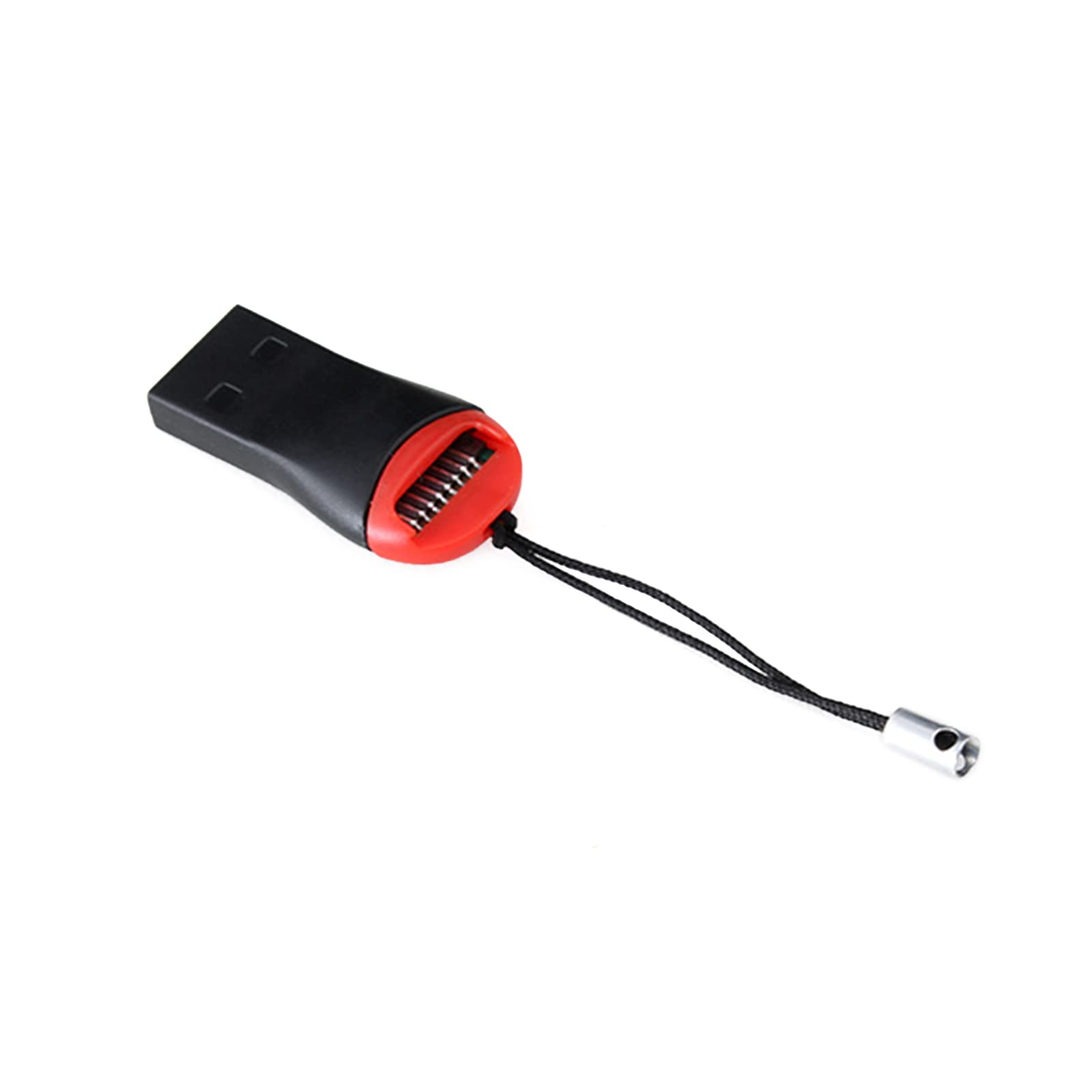 Asukohu card Reader USB 2.0 Micro HC- Flash Memory Card Reader Mini Adapter Reader with Lanyard For Laptop