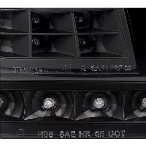 HH Building 2pcs Headlight Front Left Right Driver Passenger Side Clear Lens Black Housing Headlights + Corner 3L3Z13008DA FO2502267 5_HD-ON-FF15097-LED-SET-BK