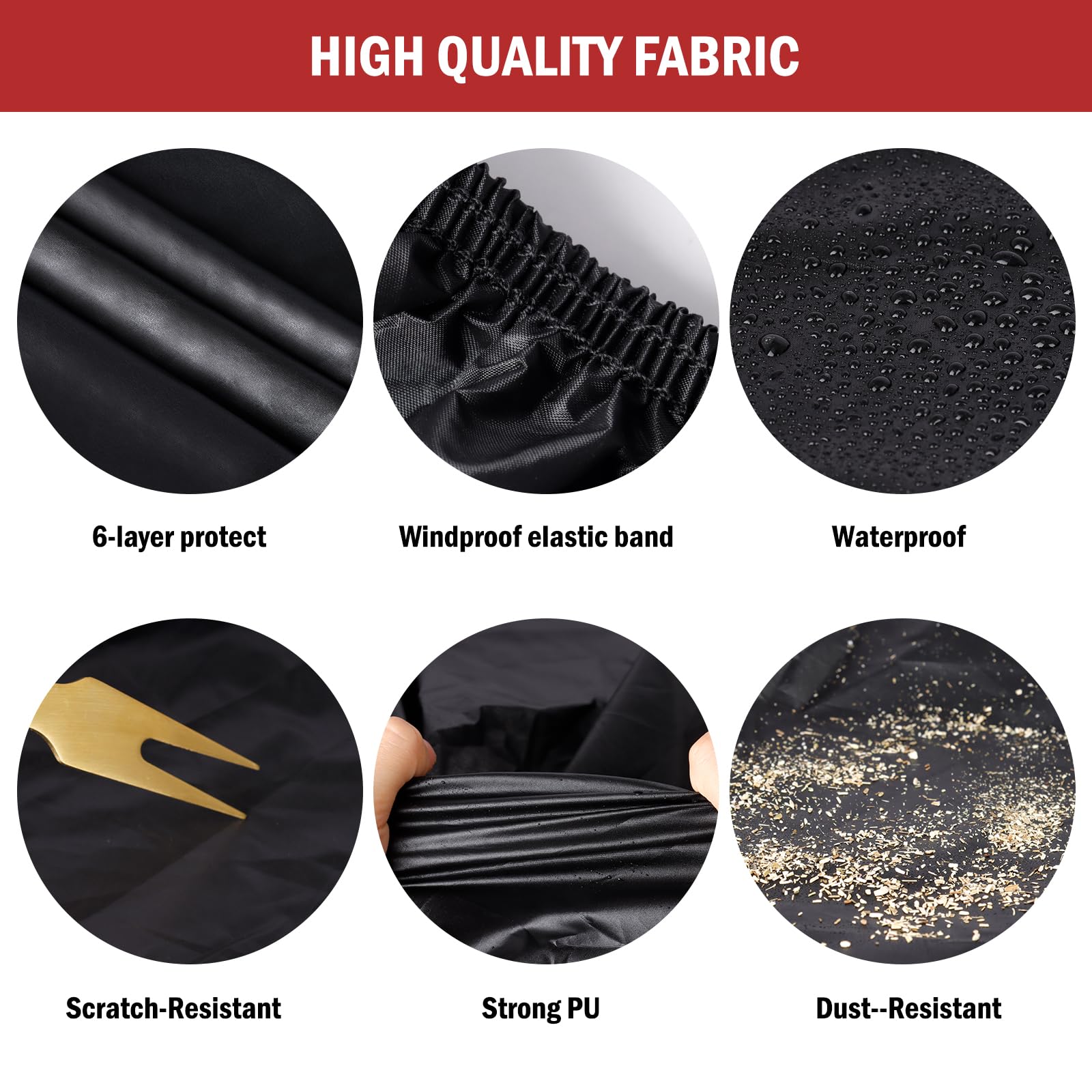 Custom Fit for Model 3 Car Cover 2017-2023 Waterproof All Weather Protection Full Exterior Cover Rain Snow UV Protection with Door Zipper Charging Port