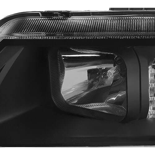 HH Building 2pcs Headlight Front Left Right Side Clear Lens Black Housing LED Bar Projector Headlights 33101SECA12 AC2519106 9_P1ATS04BK