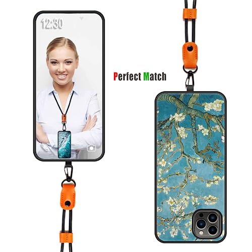 JEZSTHAI Patterned Case for Oppo Reno2 Cover with Adjustable Neck Cord Strap,Soft Shockproof Protective Cover for Oppo Reno 2 Case with Universal Phone Lanyard/Wrist Strap,Style*A10