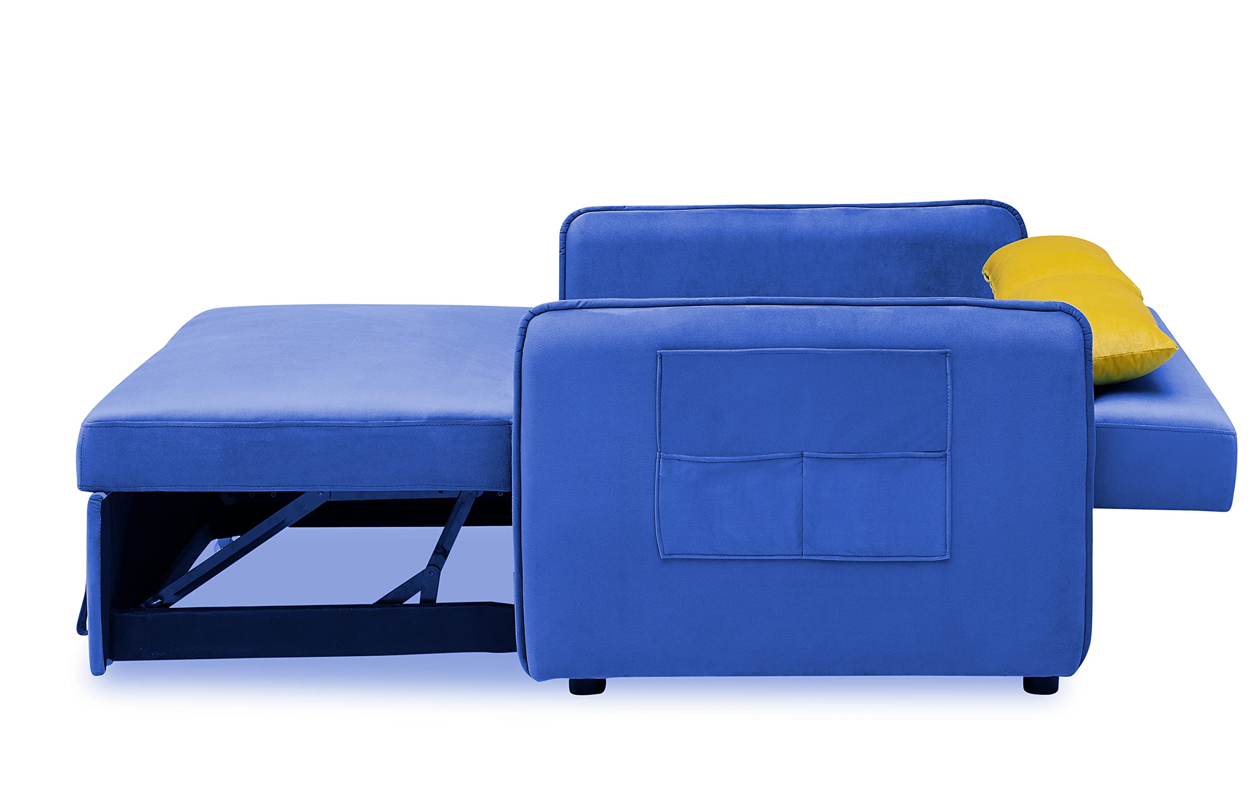 ERYE Blue Side Pockets Pillows Twin