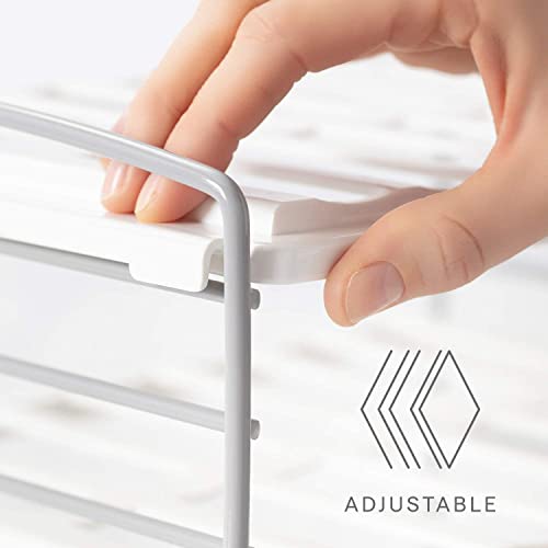 YouCopia UpSpace Water Bottle and Travel Mug Cabinet Organizer, Adjustable Storage Rack for Kitchen Organization, 2-Shelf