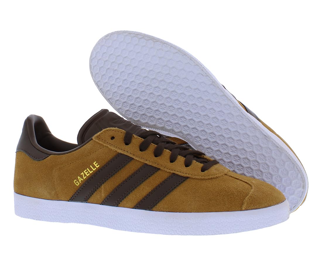 Adidas Gazelle Mens Shoes Size 9, Color: Mesa/Brown/White