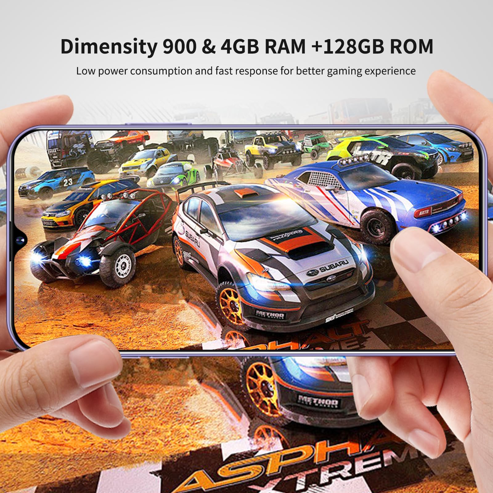 ExAchat 5G Unlocked Cell Phones with Headphones & Capacitive Pen, Face ID Android 13 Phone, 6.6" HD+ Display 90HzD 24+64 MP 5500mAh Massive Battery Smartphone 4G+128GB Dual Sim TF Card Gold