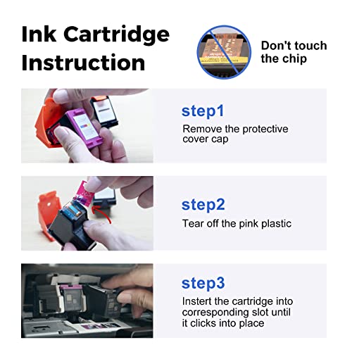 MYCARTRIDGE 64XL Remanufactured Ink Cartridge Replacement for HP 64XL (2 Pack) Ink Cartridge for Envy 7155 7100 7800 7858 Printer 64XL Ink Cartridges Combo Pack