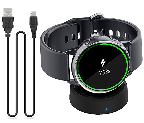 Charger Dock for Samsung Glaxy Watch 7/Ultra/6/6 Classic/5 Pro/5/4/4 Classic/3, Active 2/1, Ukiism Fast Charging Stand Magnetic Dock Charging Station for Samsung Galaxy Watch 7/ Ultra