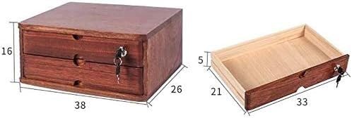 Filing Cabinets, Filing Cabinets Letter Tray Data File Cabinet with Lock Office Desktop Storage Box Sundries Finishing Box Frame Shelf Solid Wood 2 Small Chest of Drawers Put A4 Paper Filing Cabinets