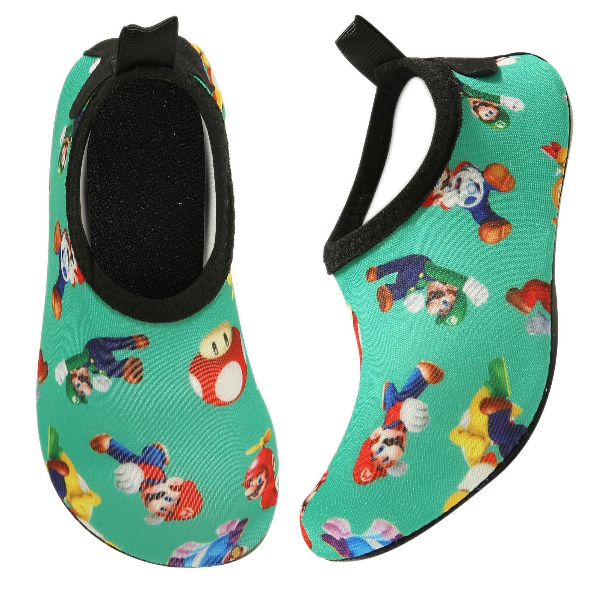 Toddler Kids Water Shoes Girls Boys Lightweight Non-Slip Swim Water Shoes Aqua Socks for Beach Outdoor Sports