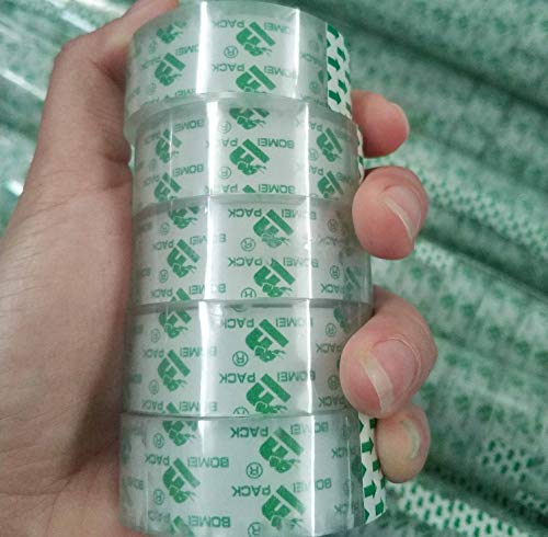Crystal Clear Transparent Tape Refills Rolls for Dispenser, 24 Rolls Value Pack, 3/4 in x 1000 in,1 inch Core, Gift Wrapping Tape for Office, School and Home, BOMEI PACK
