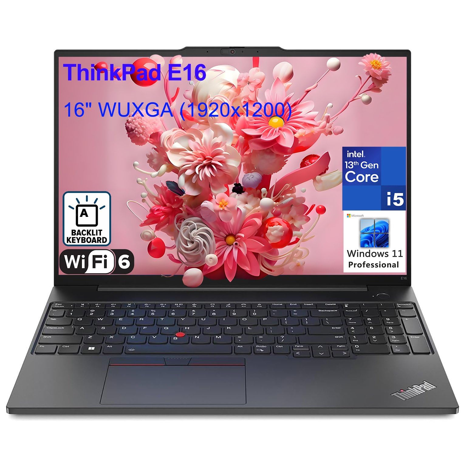 Lenovo ThinkBook 16 G6 16" FHD+ Laptop Computer, 13th Gen Intel 10-Core i5-1335U (Beat i7-1270P), 4GB DDR5 RAM, 512GB PCIe SSD, WiFi 6, Bluetooth 5.1, Fingerprint Reader, Windows 11 Pro, Tilsiy Cable