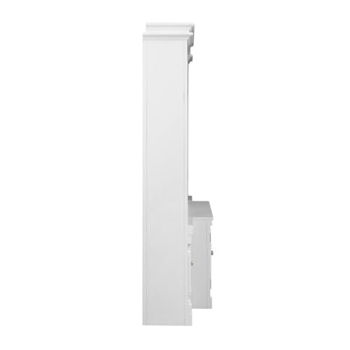 Tov Furniture Virginia Wood Entertainment Center for TVs up to 65" in White