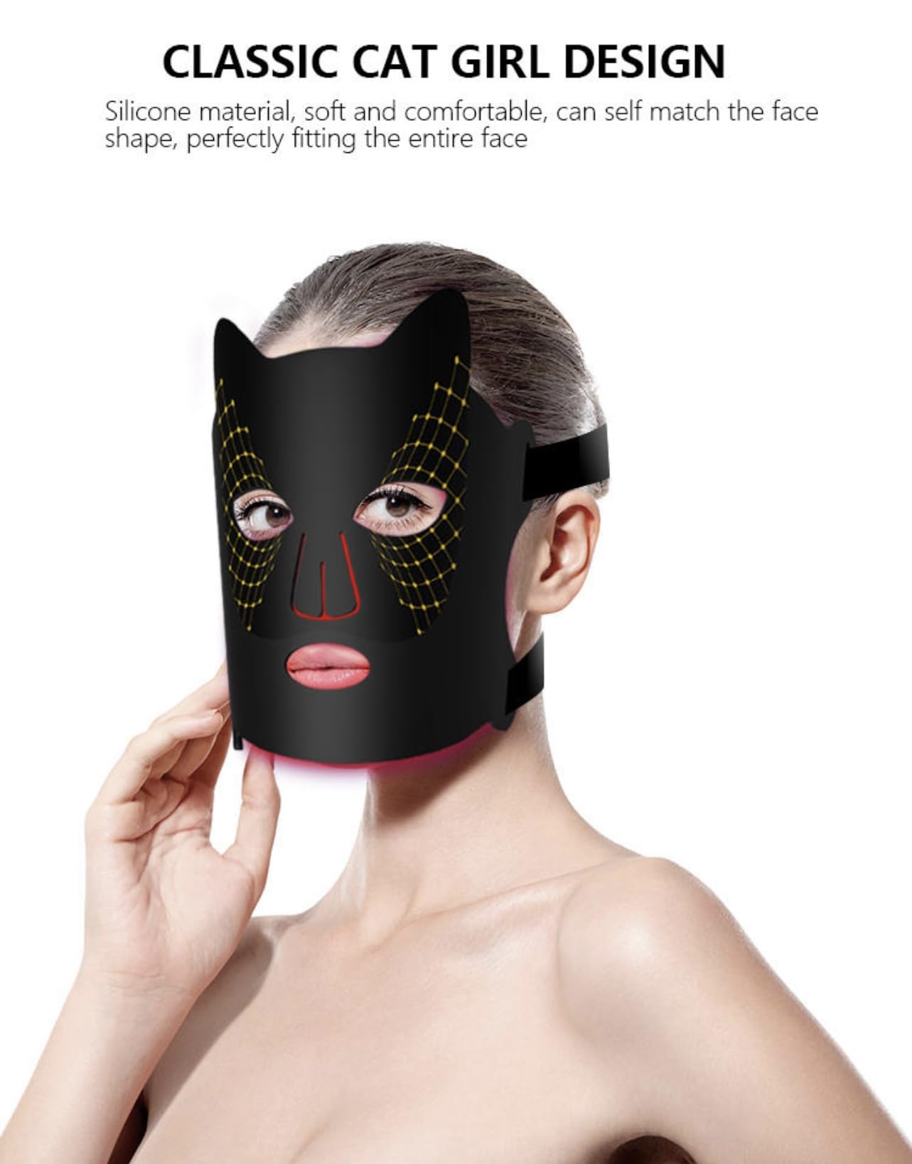 ReNew You Essentials Red Light Therapy For Face, multiple colors LED Face Mask Light Therapy, Red Light Therapy Mask Skin Care At Home Use