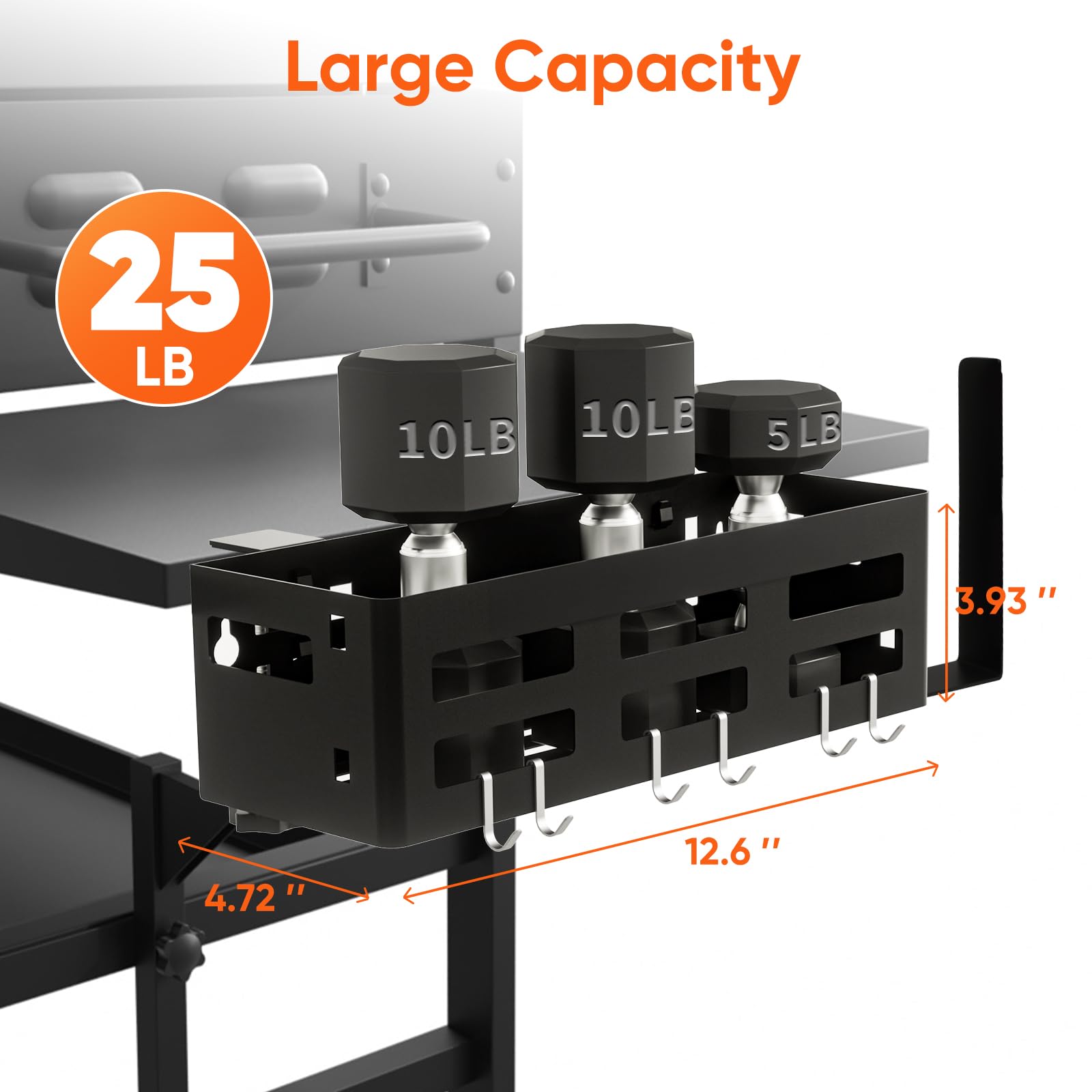 OOKUU Griddle Caddy for Blackstone 28"/36" Griddles/Prep Cart, Upgrade 3 in 1 Grill Accessories Space Saving for Blackstone Griddle Accessories, BBQ Accessories Storage Box with Paper Towel Holder