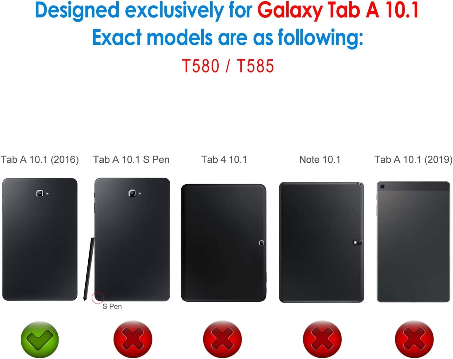 Case for Samsung Galaxy Tab A 10.1 Inch 2016 Tablet (SM-T580/T585, No Pen Version), Multi-Angle Smart Stand Cover Auto Sleep/Wake for Galaxy Tab A 10.1 2016,Lion