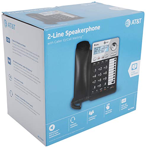 AT&T ML17929 2-Line Corded Telephone, Black