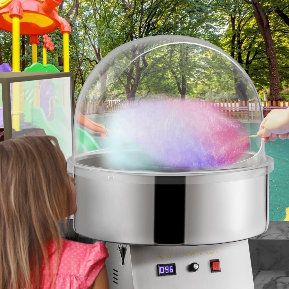 Clear Plastic Bubble Shield for Commercial Cotton Candy Machine - 20.5 Inch Cover