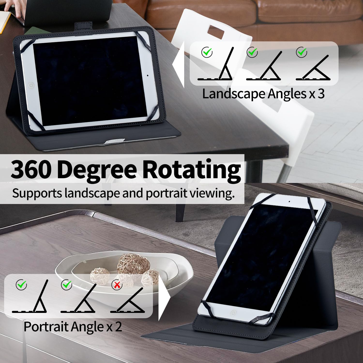 Case for TCL Tab 10 5G 10.1" Tablet (Model: 9183W) 2022 Release/for TCL TAB 10s 10.1"(2021,360 Degree Rotating Stand and Magnetic Closure Case for TCL TAB10 5G/TCL TAB 10s,Cute Forest Mushroom