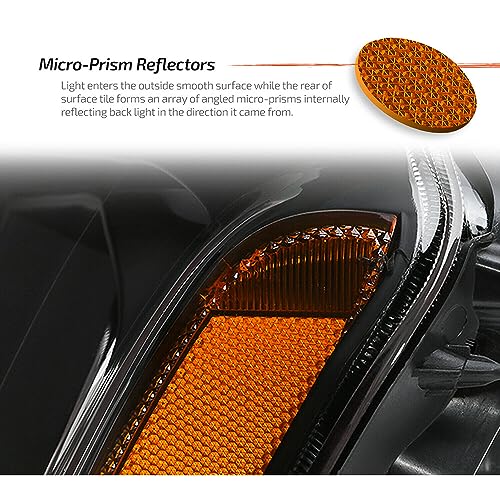 HH Building for EX-L EX LX SE Halogen Type Black Headlight Pair Left+Right 5_HD-JH-HPIL12-AM-BK