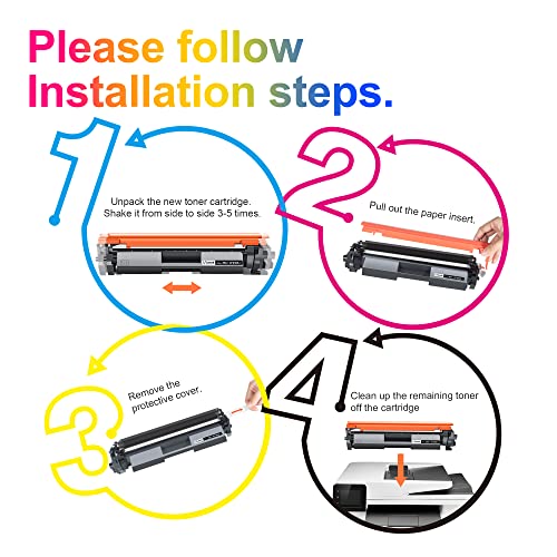 Uniwork Compatible Toner Cartridge Replacement for HP 30A CF230A 30X CF230X use with Laserjet Pro MFP M203dw M227fdw M227fdn M203d M203dn M227sdn M227 M203 Printer, 2 Black