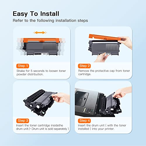 E-Z Ink Pro TN450 2270DW HL-2280DW Comaptible Toner Cartridge Replacement for Brother TN-450 TN420 TN-420 Black to use with HL-2270DW HL-2280DW HL-2230 HL2240 MFC-7360N MFC-7860DW DCP-7065DN (2 Pack)