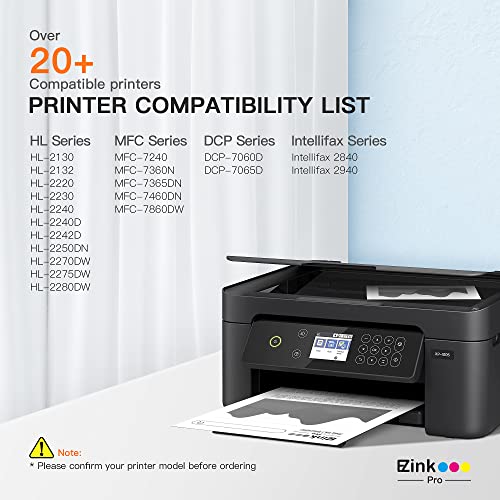 E-Z Ink Pro TN450 2270DW HL-2280DW Comaptible Toner Cartridge Replacement for Brother TN-450 TN420 TN-420 Black to use with HL-2270DW HL-2280DW HL-2230 HL2240 MFC-7360N MFC-7860DW DCP-7065DN (2 Pack)