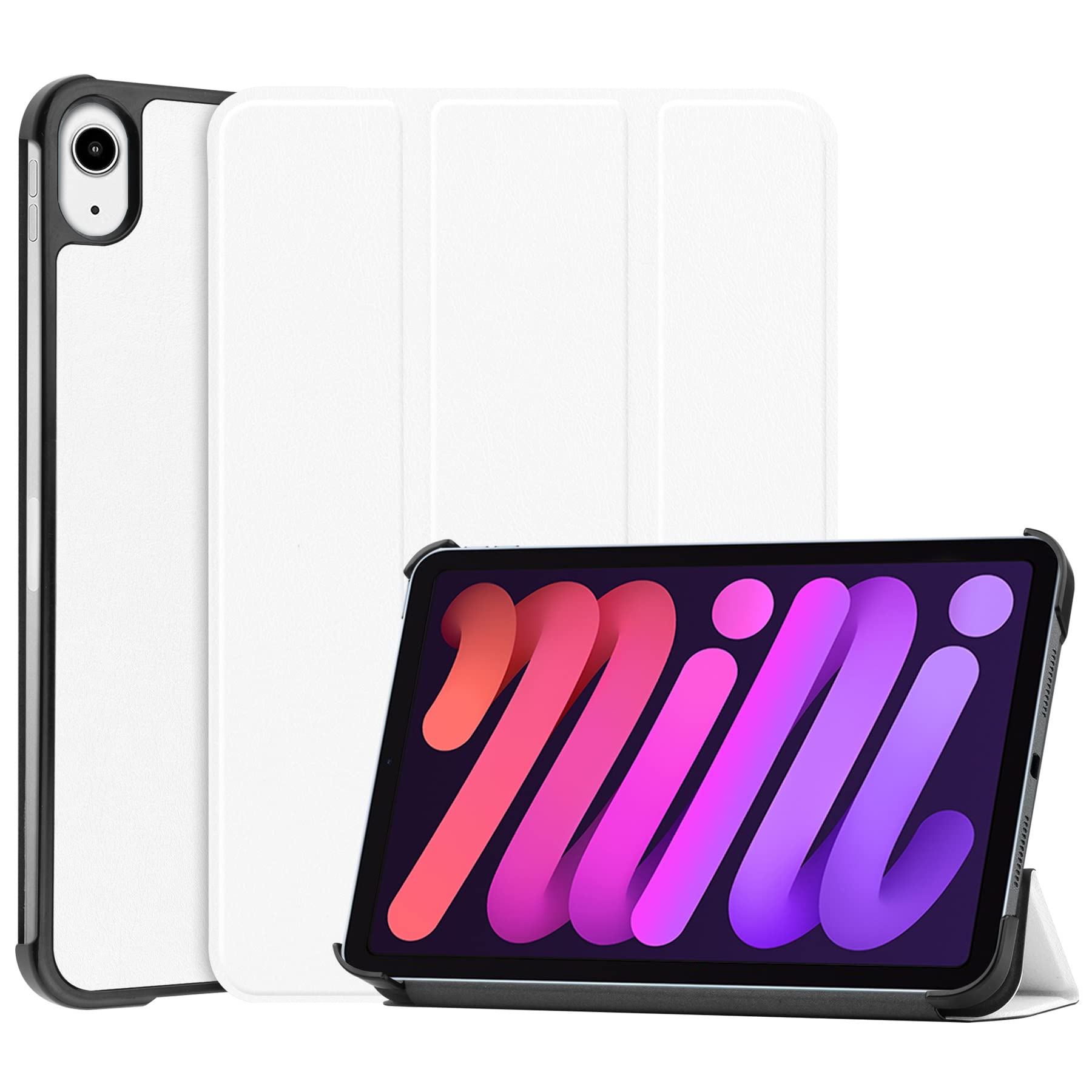Tablet PC Case Case Compatible with iPad Mini 6th Generation 2021 8.3 Inch,Compatible with iPad Mini 6 Case, Slim Tri-Fold Stand Smart Case,Multi- Viewing Angles Stand Hard Shell Folio Case Cover Auto