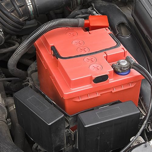 6Pcs Battery Terminal Cover, Battery Terminal Protector, Car Insulating Battery Cover, Soft Rubber Positive and Negative Poles Stud Covers Connector Top Post Cap for Car Motorcycle Truck (Red/Black)