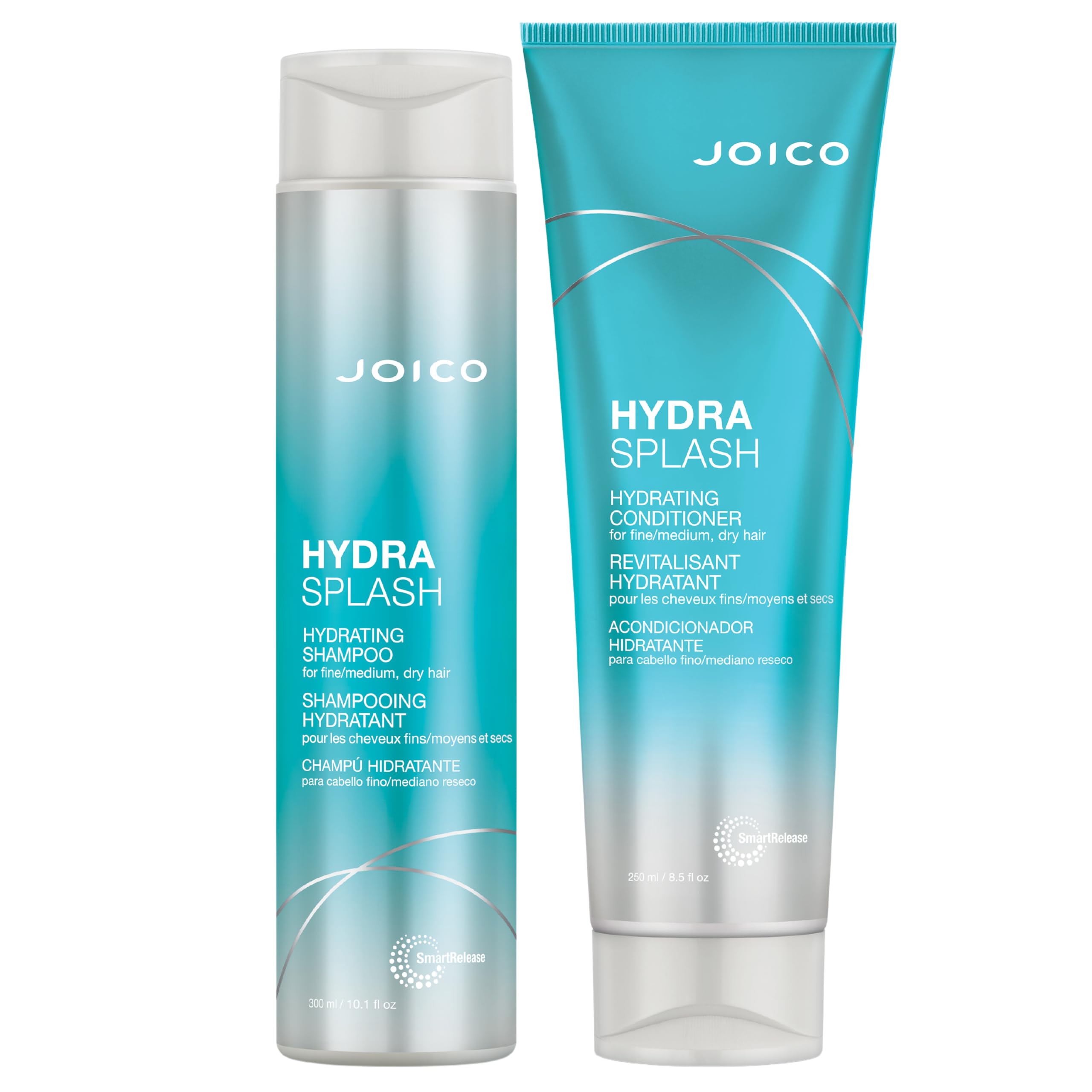 Joico HydraSplash Hydrating Shampoo and Conditioner| For Fine, Medium, Dry Hair | Replenish Moisture | Add Hydration & Softness | With Sea Kelp & Coconut Water |