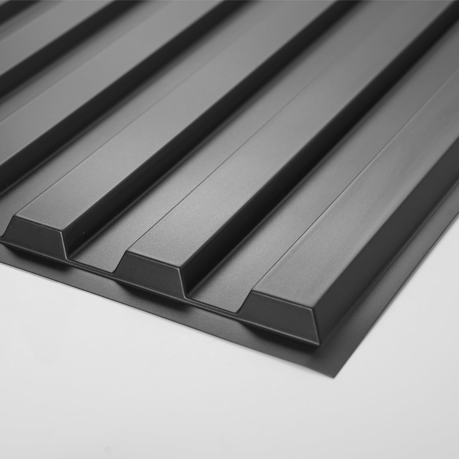 Art3d 12 Pack 2ft x 4ft Drop Ceiling Tiles in Black, Slat Design 3D Wall Panels for Interior Wall Decor 24in x 48in