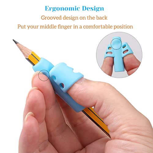 3Pack Pencil Grips for Kids Toddlers 2-4 Years Handwriting Posture Correction Training Writing Aid Tools, Pencil Grippers Holder for Kindergarten Classroom, Preschoolers, Beginning Writer Special Need