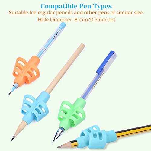 3Pack Pencil Grips for Kids Toddlers 2-4 Years Handwriting Posture Correction Training Writing Aid Tools, Pencil Grippers Holder for Kindergarten Classroom, Preschoolers, Beginning Writer Special Need