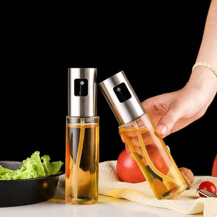 VIGOR PATH Sprayer for cooking - Olive Oil Sprayer Mister - 100ml Stainles Steel Olive Oil, Vinegar, Water and Other Liquids Sprayer - Perfect for Salad, Barbecue, Kitchen Baking and Roasting (2)