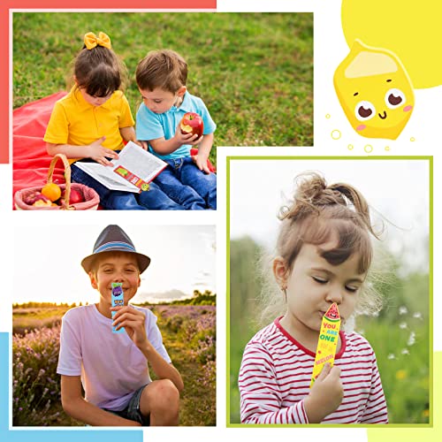 Bookmarks for Kids Scratch and Sniff Bookmarks Fruit Scented Fun Bookmarks Classroom Bookmarks Cute Bookmarks for Students Teens Food Lovers, 12 Styles (36 Pieces)