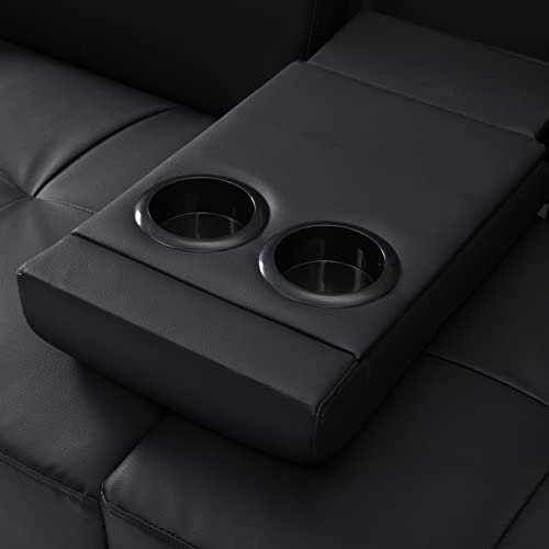 ERYE Modern Multifunctional 2 Seaters Love Seat, Cozy Futon Sofa Loveseat Convertible Sleeper Couch Bed for Small Space Apartment Office Living Room Furniture Sets