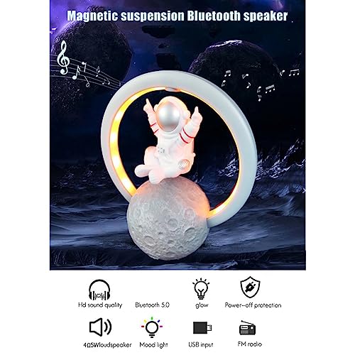 PRIZOM Bluetooth Speaker Subwoofer Sound Box Portable Plastic with Led Light Support USB TF Card for Office Outdoor Home Player